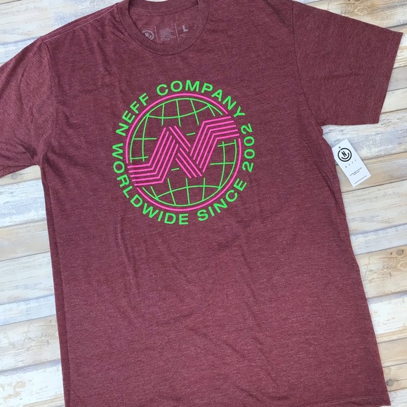Neff | Shirts | Neff Company Worlwide Since 202 Mens Retro Tee | Poshmark